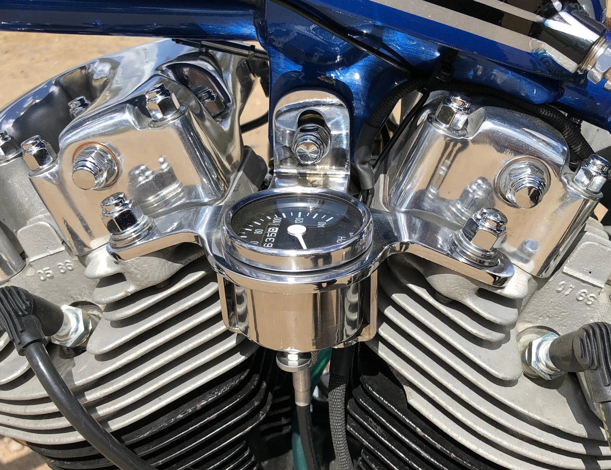 Shovelhead Motor Speedo Mount – Bar None Moto