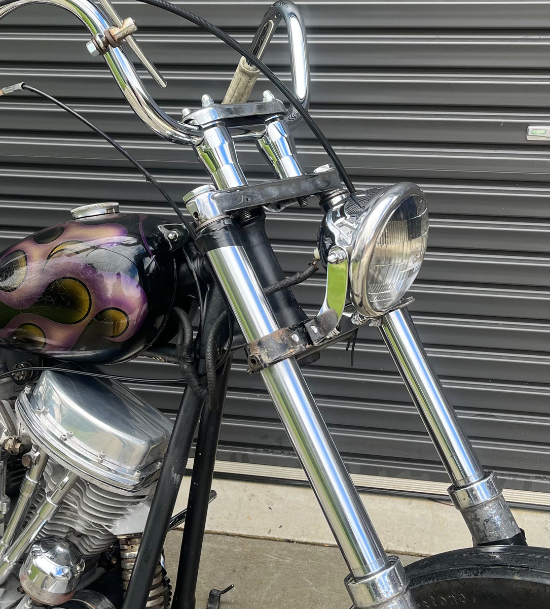 Bates Wide Glide Headlight Bracket – Bar None Moto